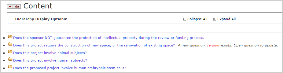 Maintenance - Update a Questionnaire – Kuali Research