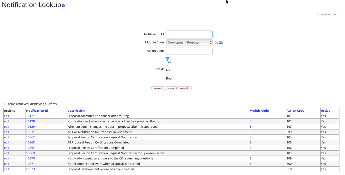 Maintenance - Notifications – Kuali Research