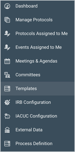 Protocols - Templates – Kuali Research