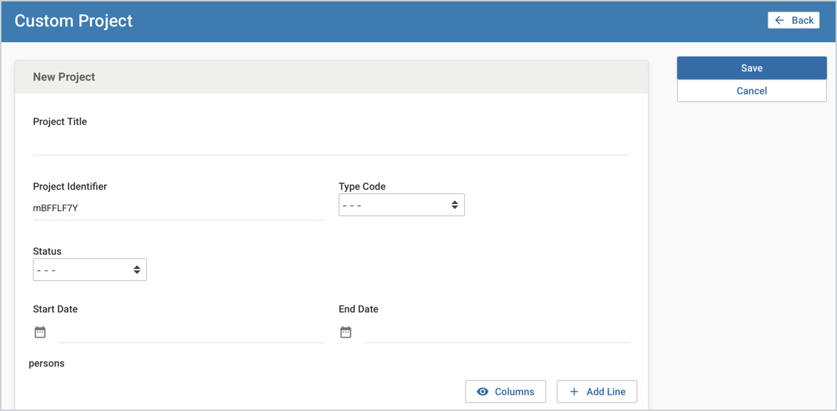 COI - Manage Projects – Kuali Research
