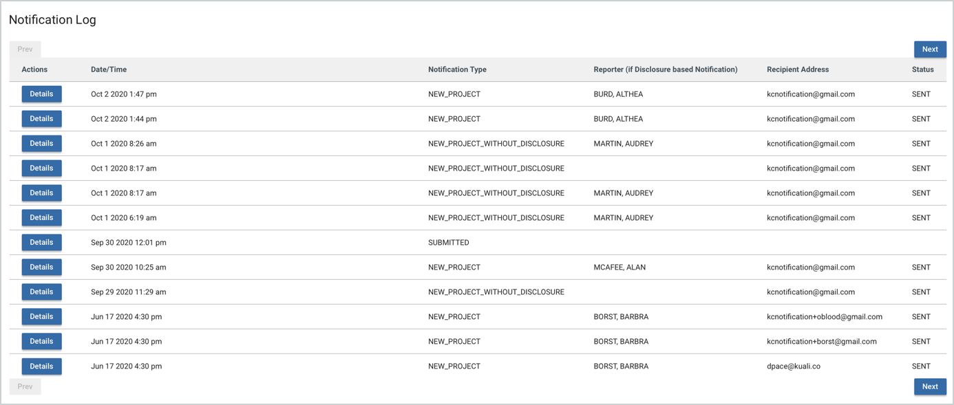 New COI Notification Log and Notification Configuration options – Kuali ...